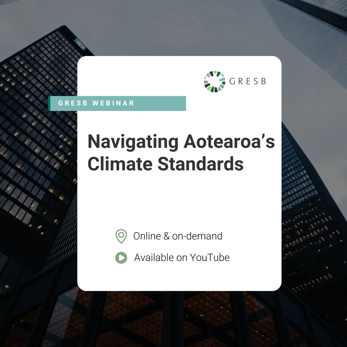 Navigating climate standards in Aotearoa New Zealand and Australia - GRESB Navigating climate standards in Aotearoa New Zealand and Australia - GRESB